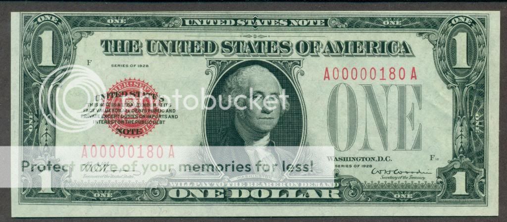 The (Rare?) $1.00 1928 United States Note | Coin Talk